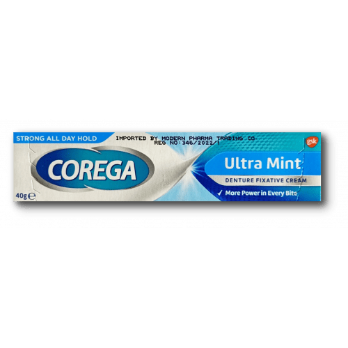 Corega Ultra Mint Denture Fixative Cream 40g for Strong Hold – Al Dawaa ...