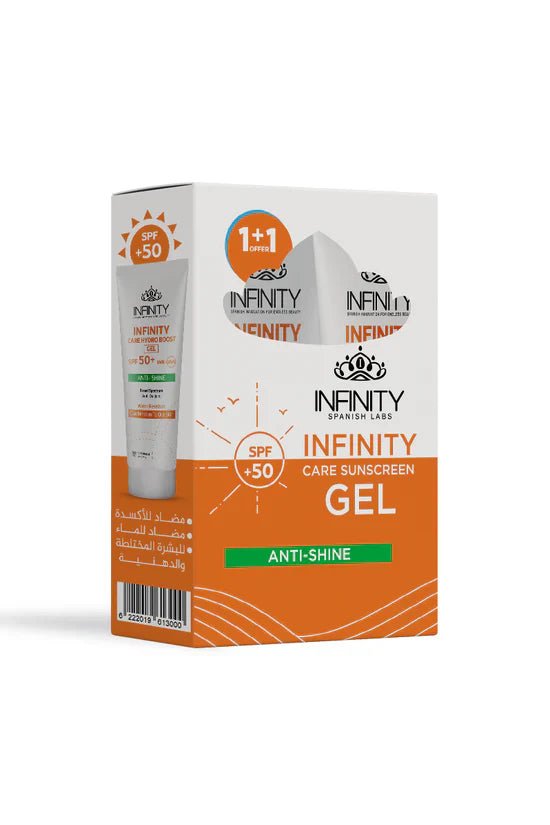 INFINITY CARE SUNSCREEN GEL ANTI SHINE 1+1 OFF – Al Dawaa Pharmacies