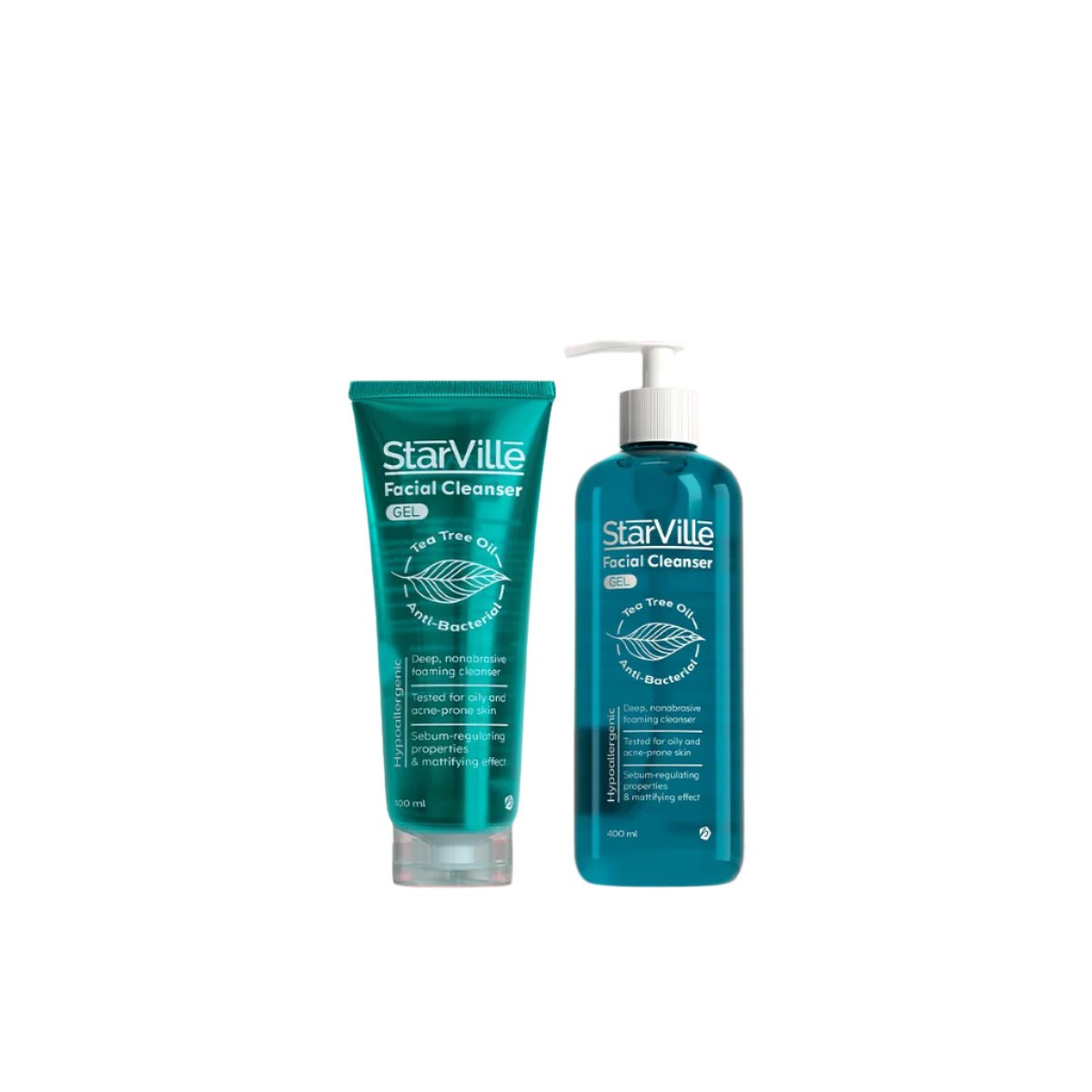 STARVILLE ACNE FACIAL CLEANSER GEL 400M+STARVILLE ACNE FACIAL CLEANCER ...